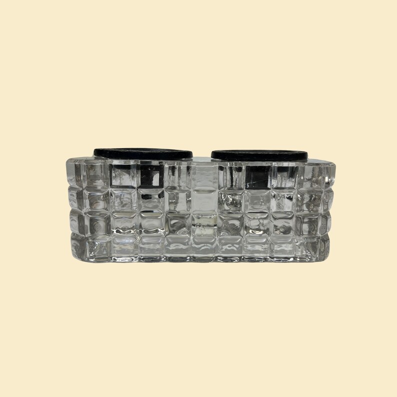 1930s Glass Double Inkwell by Haley Ink Co. / International Inkwell ...