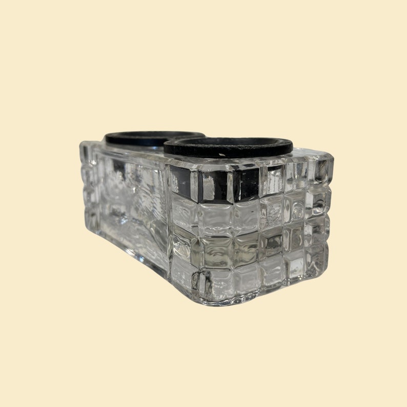1930s Glass Double Inkwell by Haley Ink Co. / International Inkwell ...