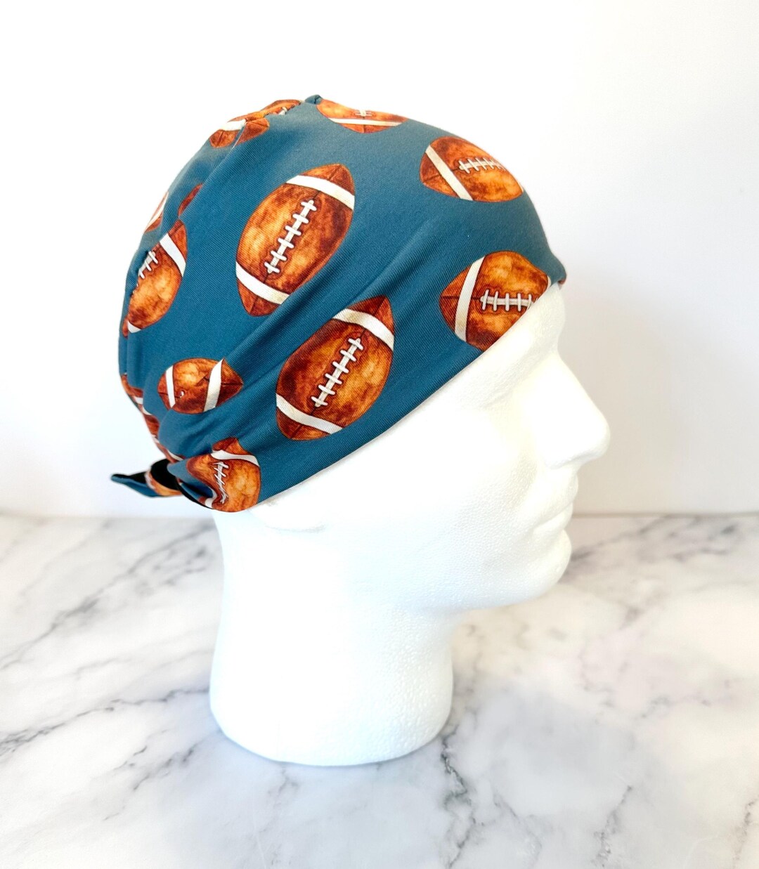 Football Scrub Cap | Stretchy Scrub Hat, Sports Lover Fan, Nurse Doctor ...