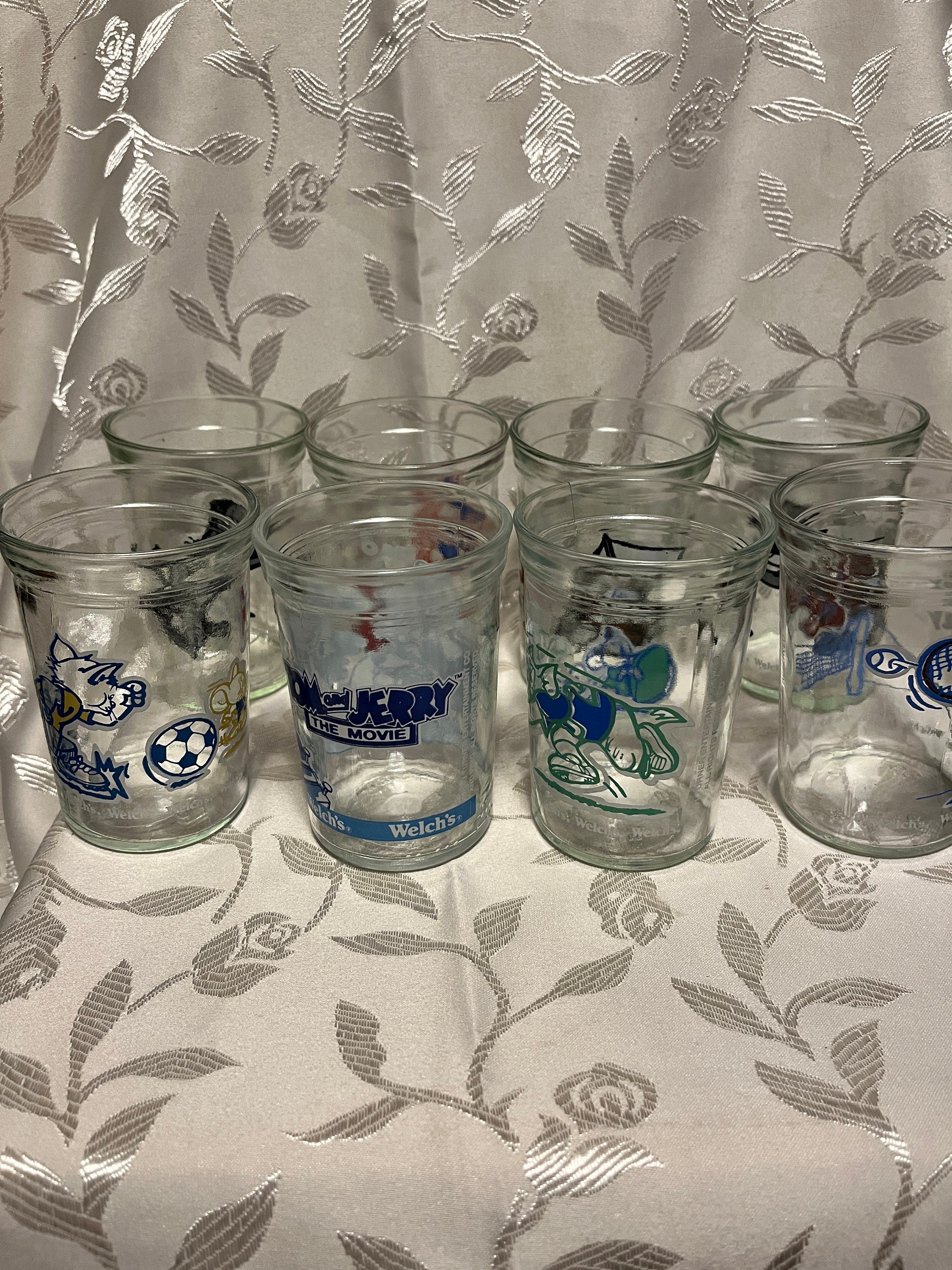 Vintage Tom & Jerry Character Jelly Jar Glasses by Welch's Set of 8 - Etsy