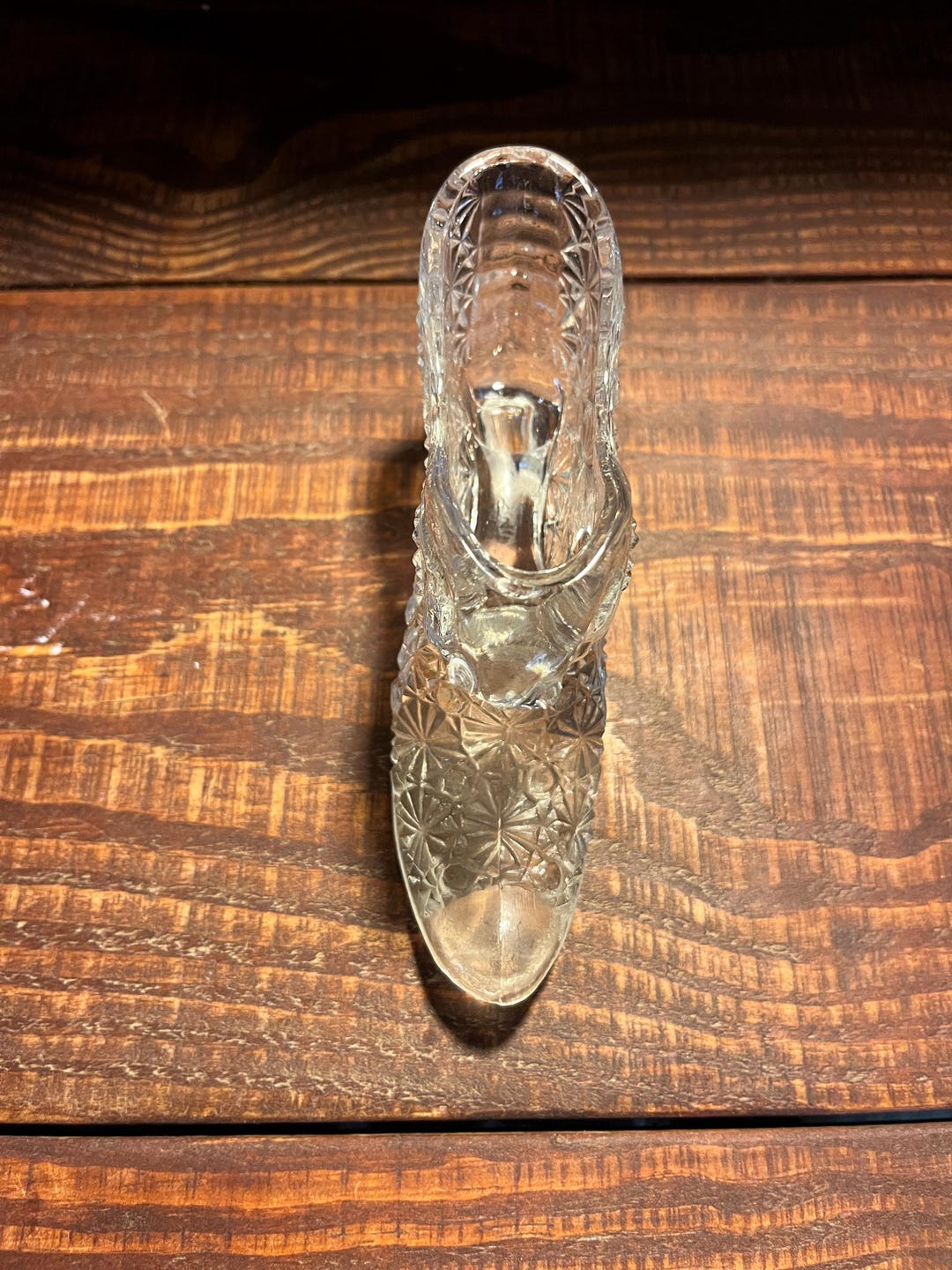 Vintage Fenton Clear Glass Slipper Trinket Holder - Etsy
