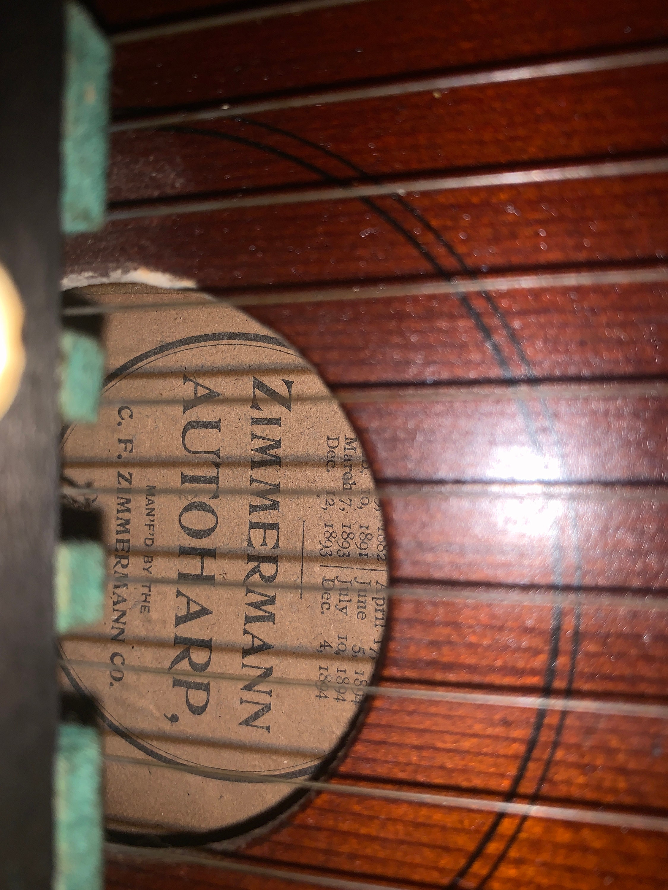 Antique Zimmermann Miniature Auto Harp - Etsy