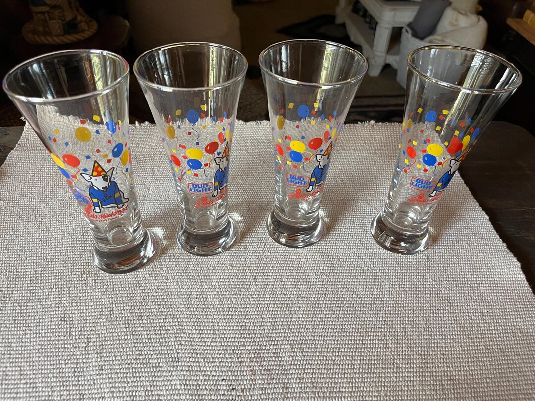 Set of 4 Vintage 1987 Spuds Mackenzie the Original Party Animal Beer ...