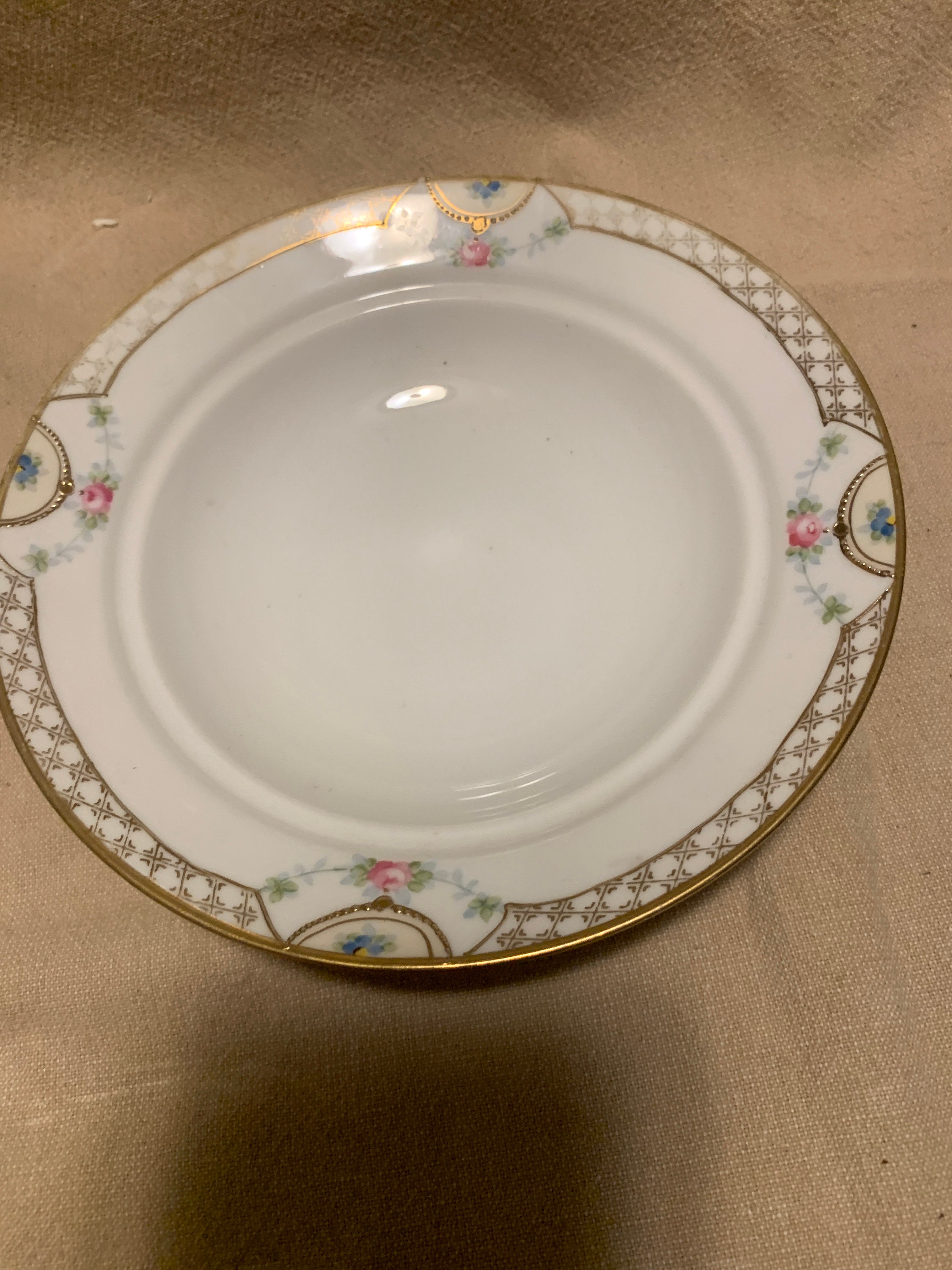 Vintage Noritake Hand Painted Nippon Covered Butter Dish With Colander ...