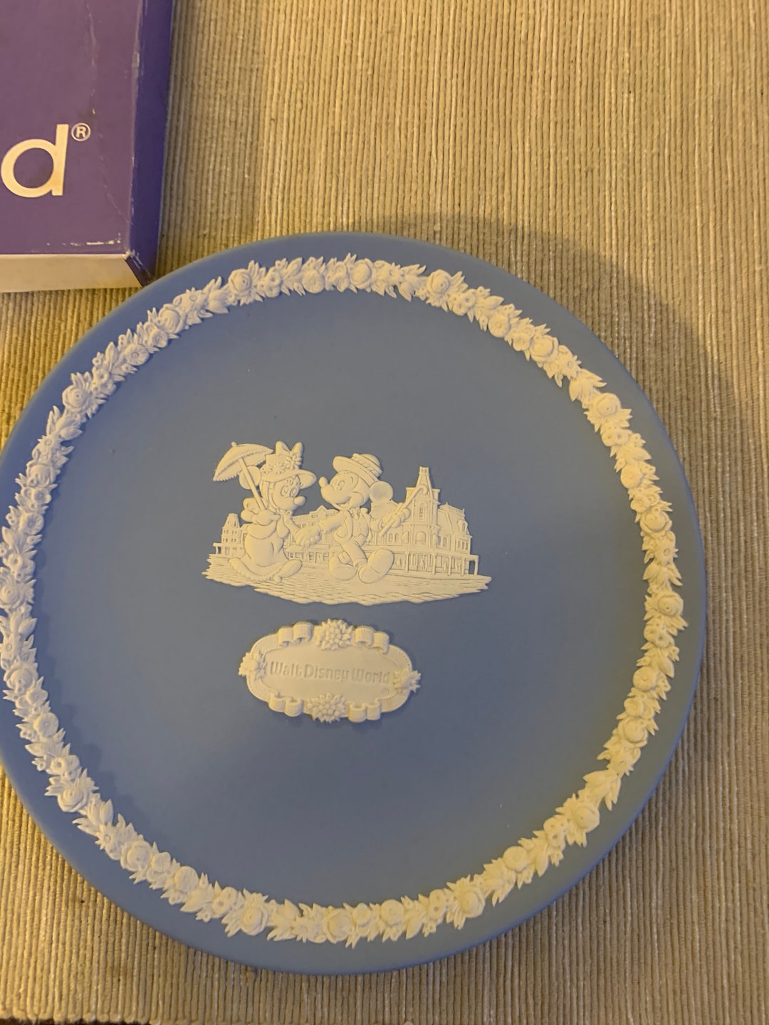Vintage Wedgwood Jasperware Mickey and Minnie Cake Plate - Etsy