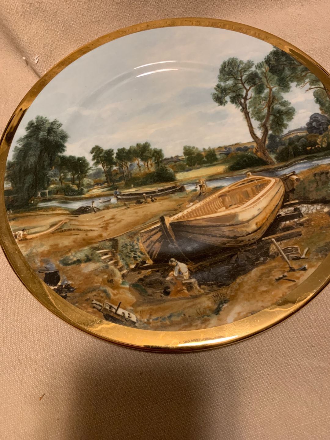 Vintage John Constable the Cornfield Decorative Plate Wall Hanging by ...