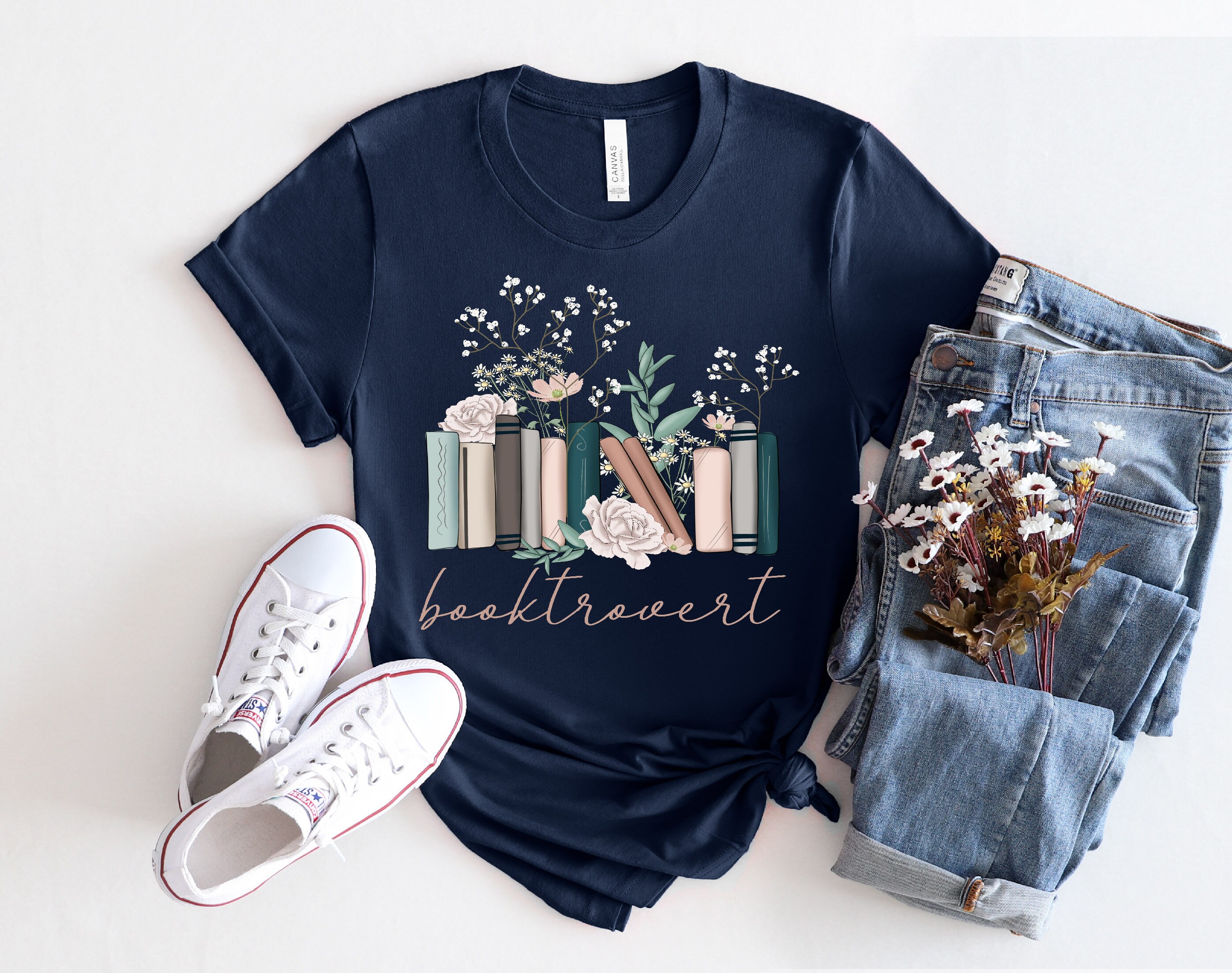 Booktrovert SVG, Book Lover Png, Floral Read PNG, Cute Read PNG ...