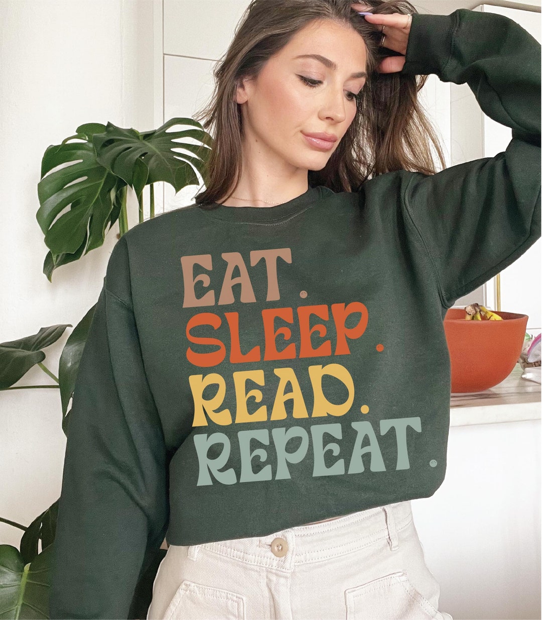 Eat Sleep Read Repeat SVG, Repeat PNG, Gift for Her, Gift for Him ...