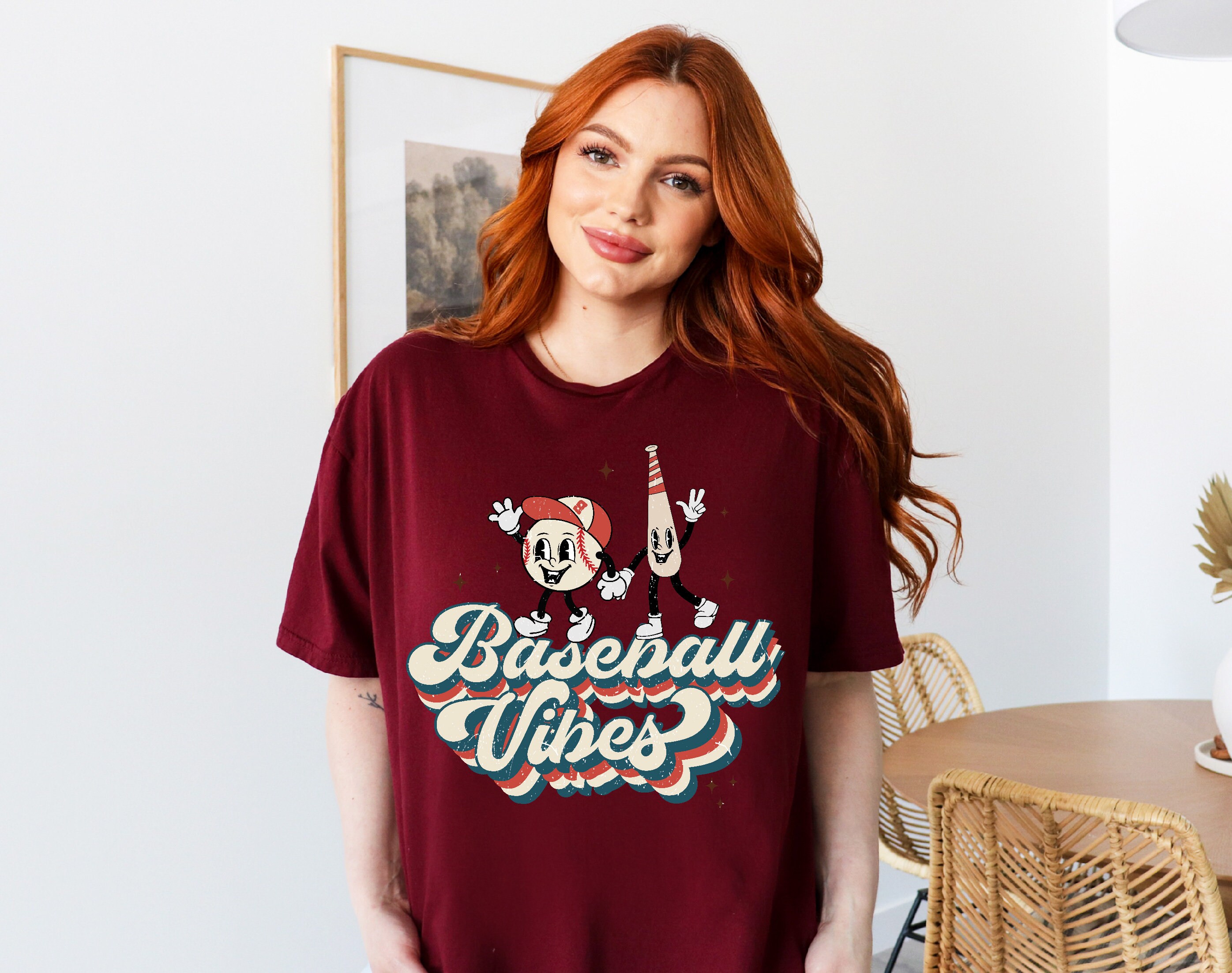 Baseball Vibes SVG, Funny Baseball SVG, Game Day Shirt PNG, Cute ...