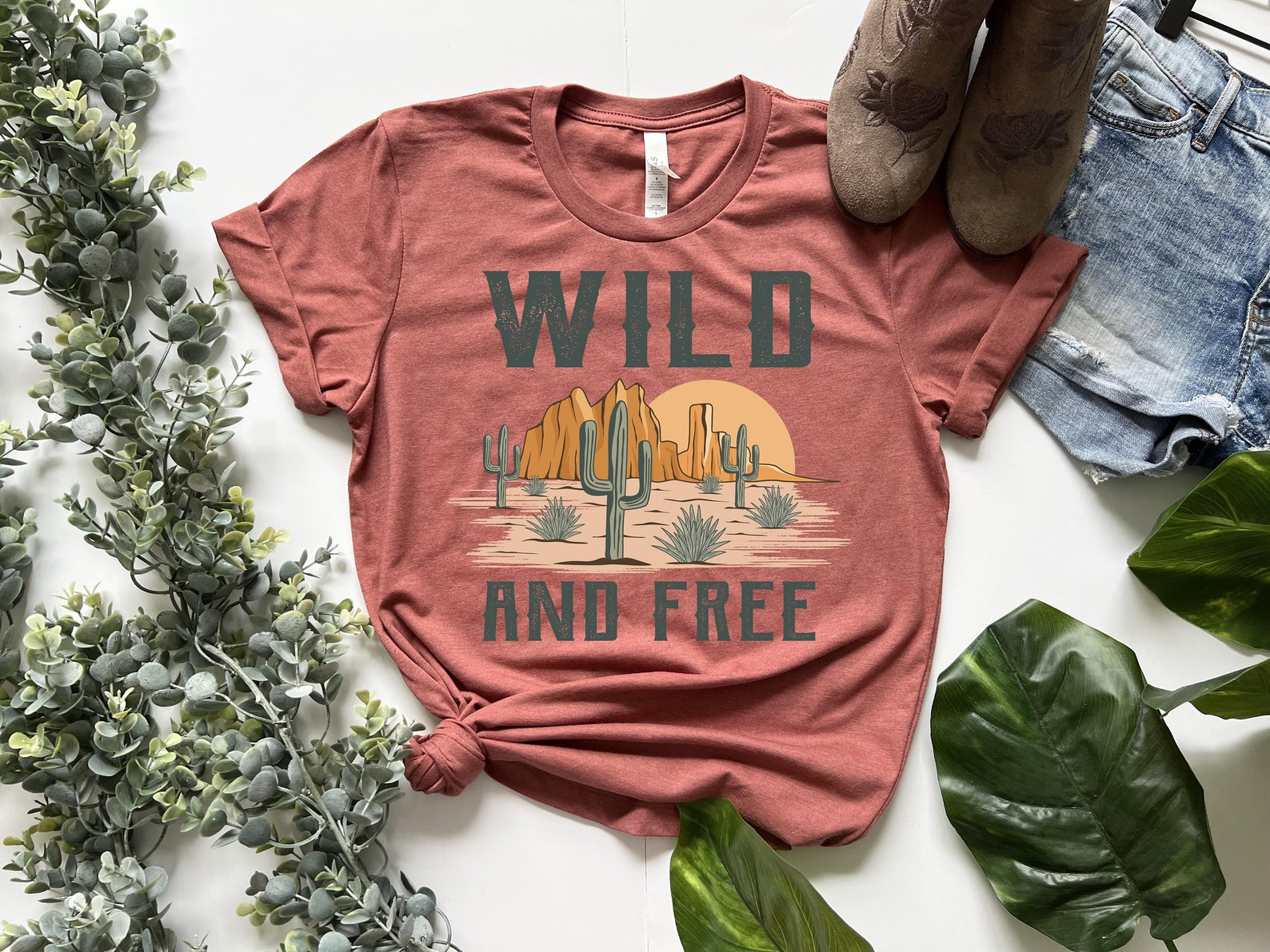 Wild and Free SVG, Desert SVG, Wild Life SVG, Freedom Svg, Cactus Png ...