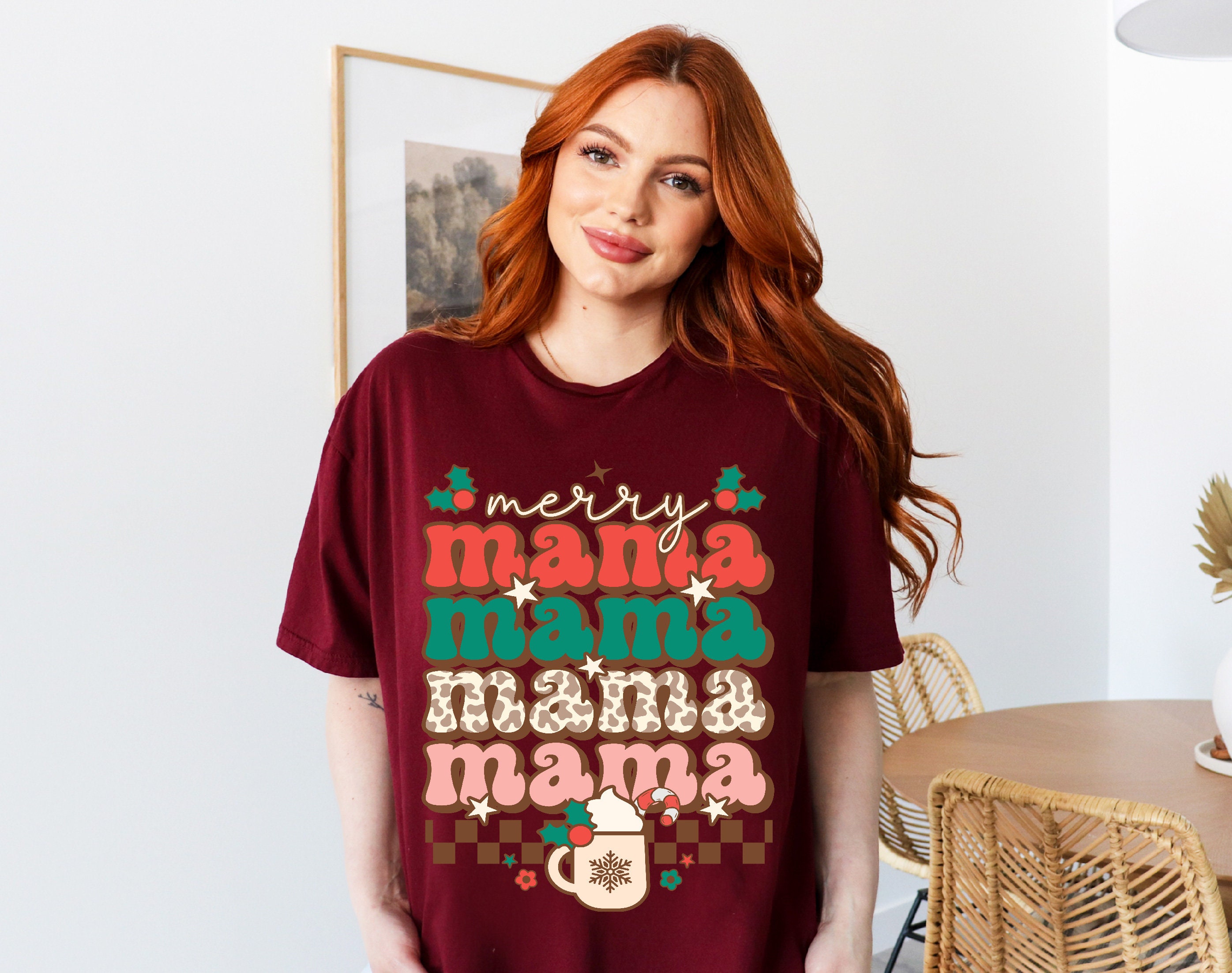 Merry Mama SVG, Mama Christmas PNG, Mama Holly SVG, Merry Christmas Holly Png, Christmas Gift ...