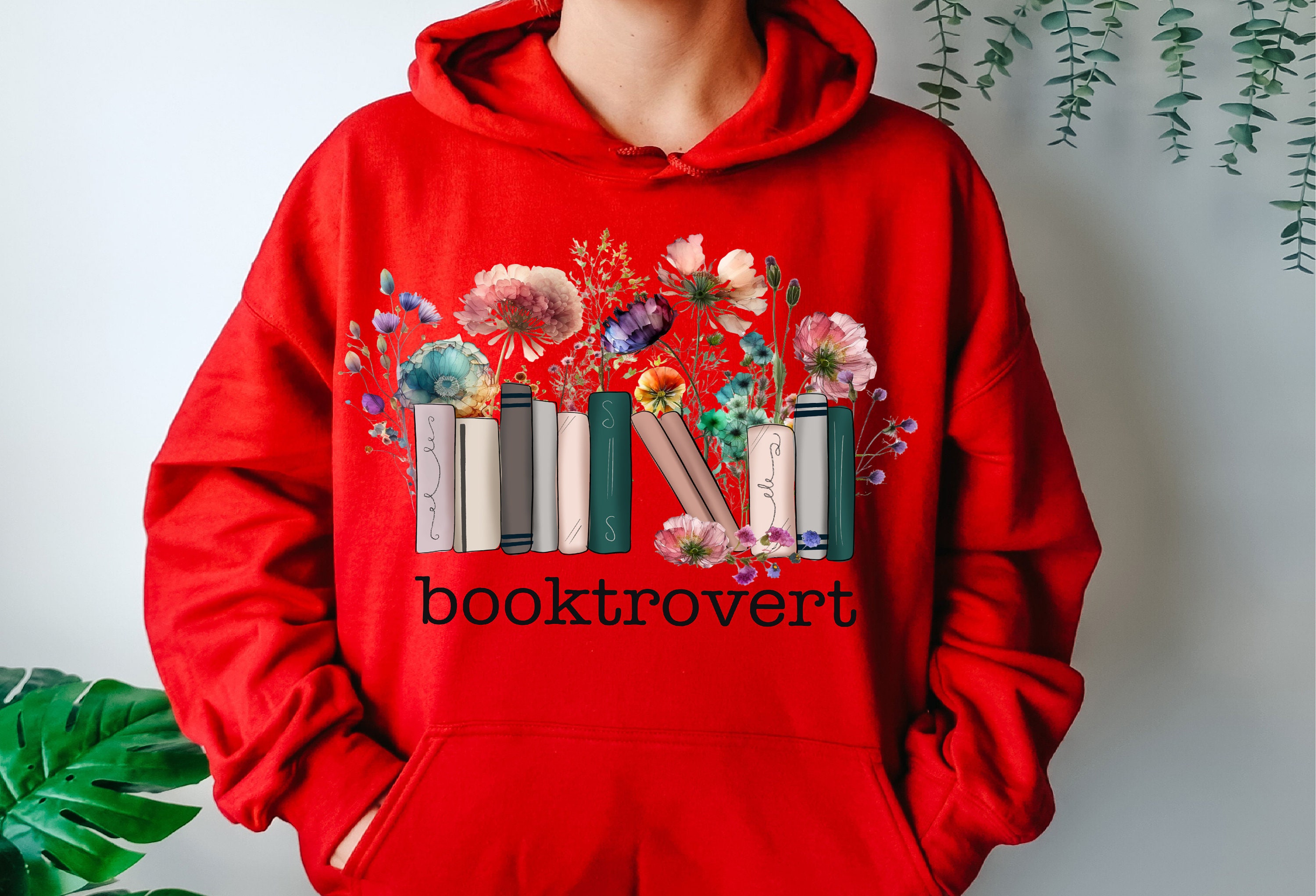 Booktrovert SVG, Book Lover Png, Floral Read PNG, Cute Read PNG ...