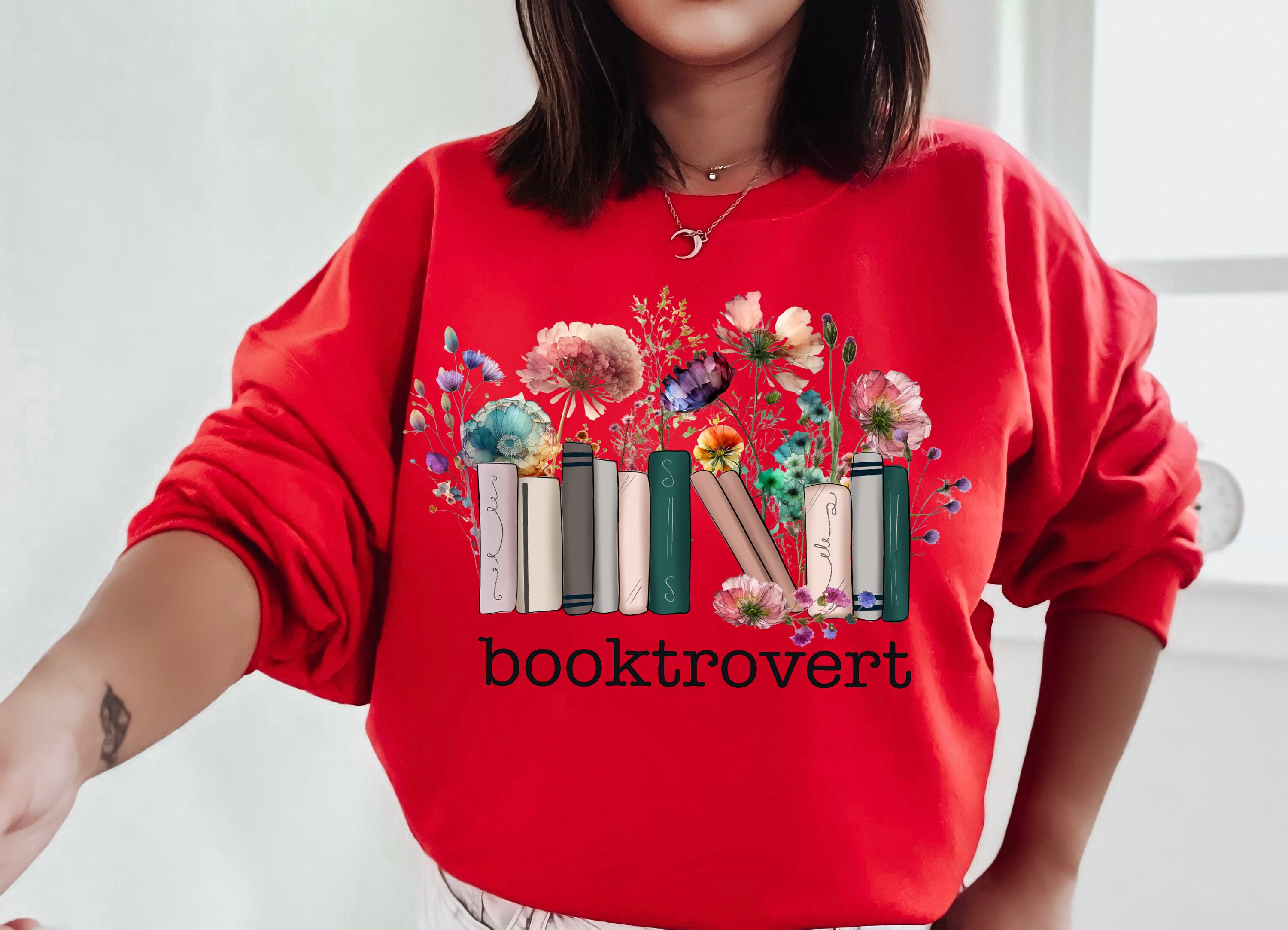 Booktrovert SVG, Book Lover Png, Floral Read PNG, Cute Read PNG ...