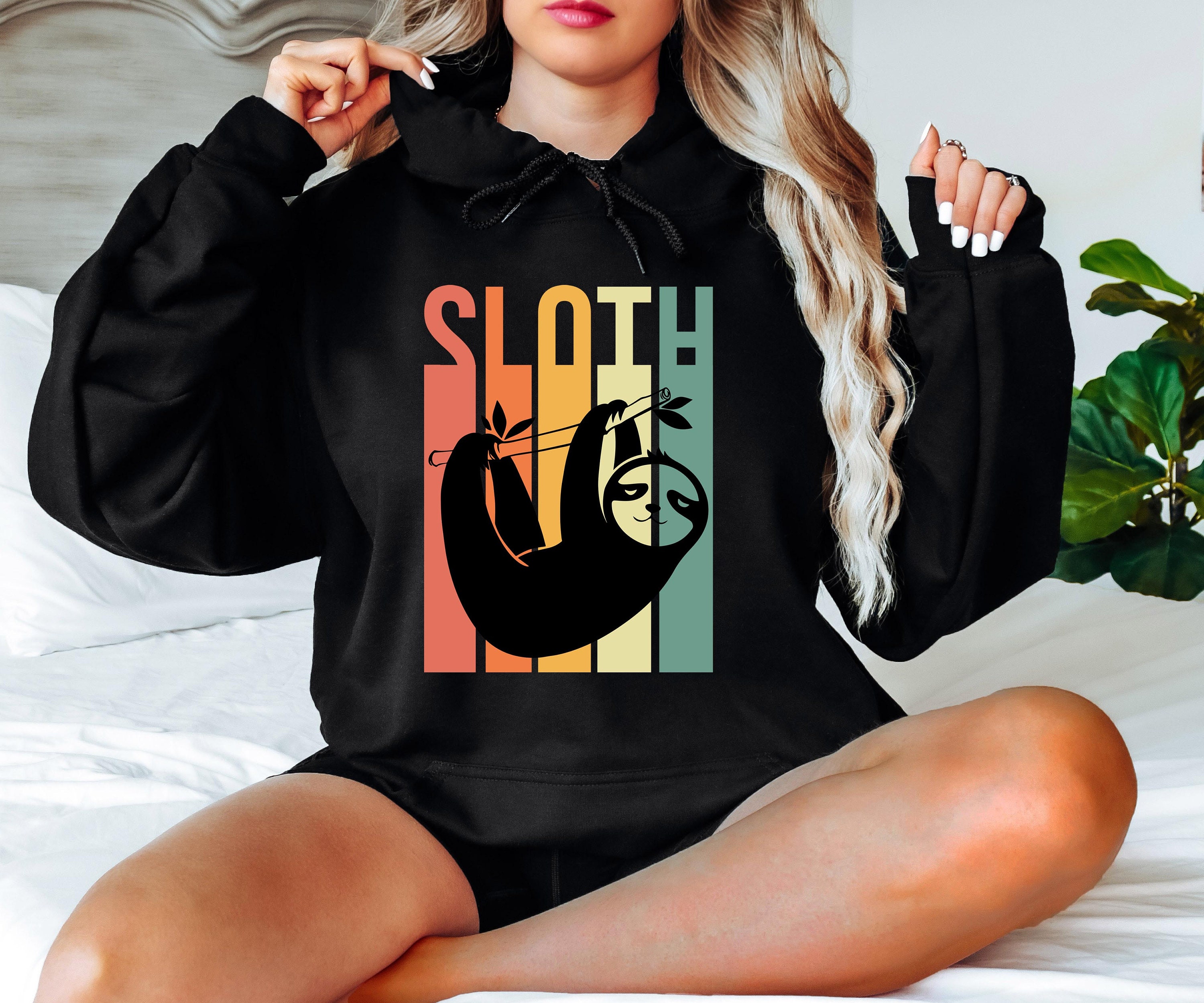 Sloth SVG, Cute Animal PNG, Gift for Sloth Lover, Soft Comfy Lounge SVG ...