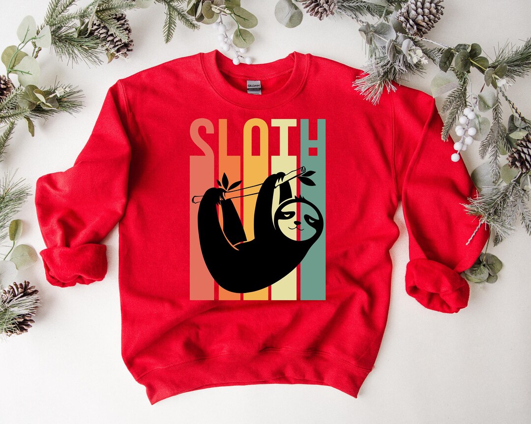 Sloth SVG, Cute Animal PNG, Gift for Sloth Lover, Soft Comfy Lounge SVG ...