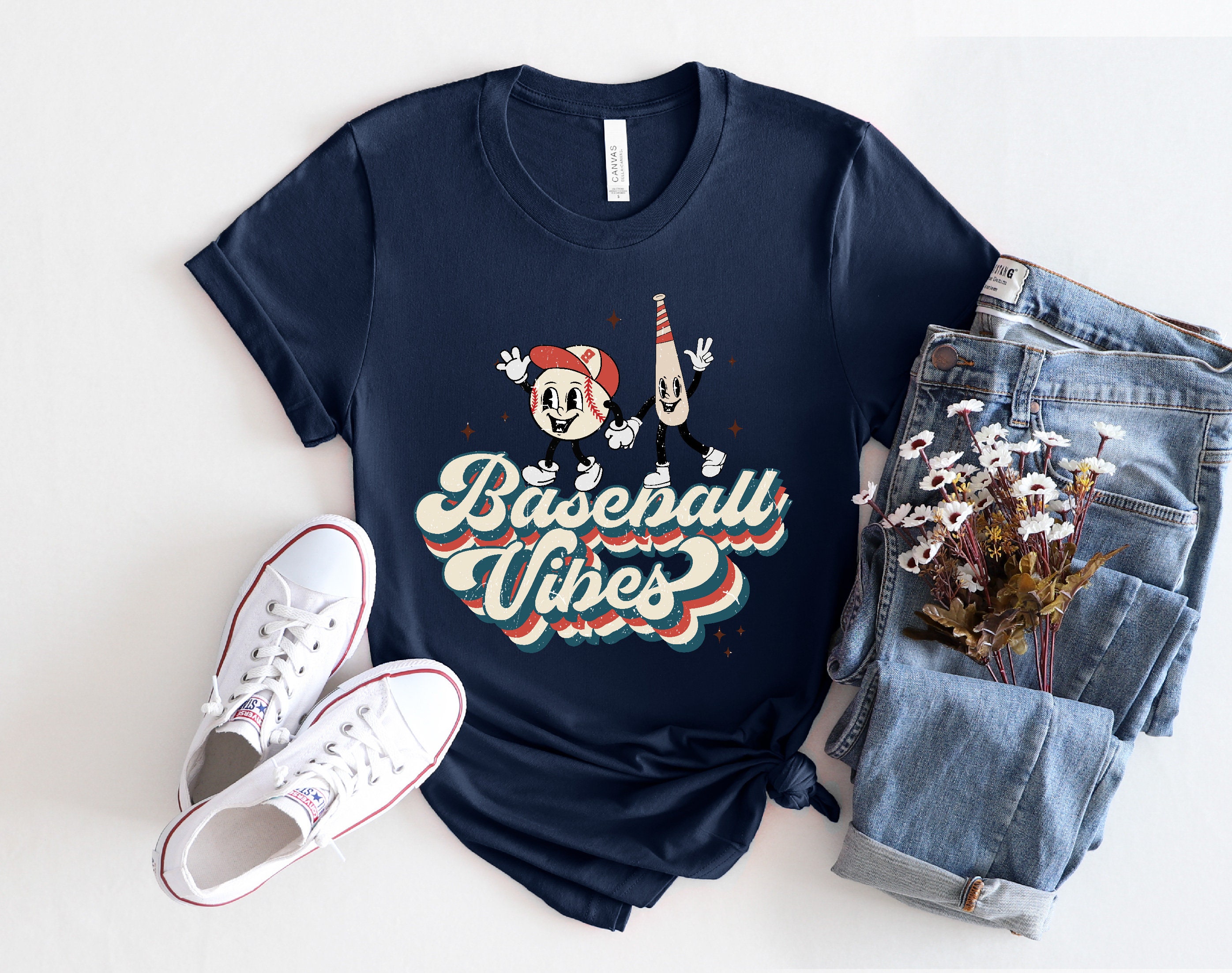 Baseball Vibes SVG, Funny Baseball SVG, Game Day Shirt PNG, Cute ...