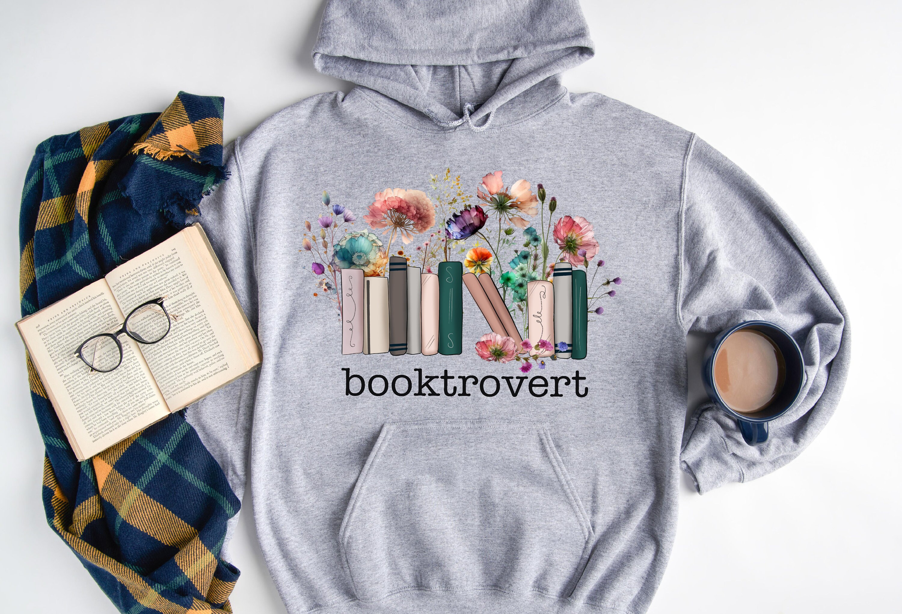 Booktrovert SVG, Book Lover Png, Floral Read PNG, Cute Read PNG ...