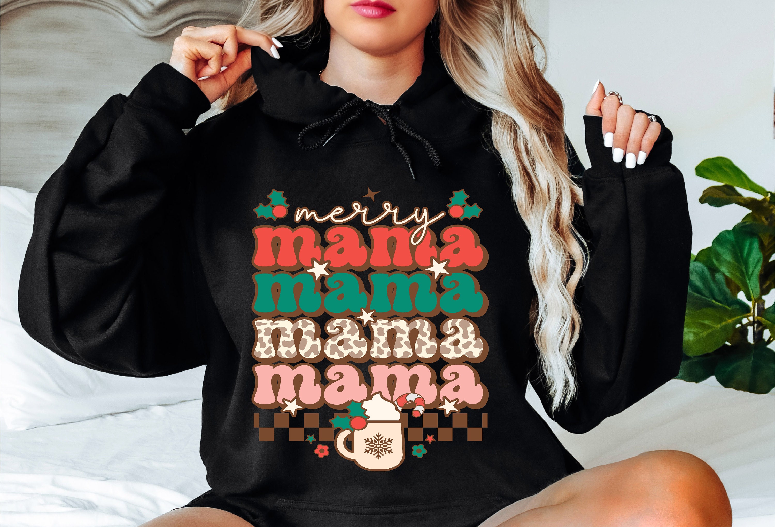 Merry Mama SVG, Mama Christmas PNG, Mama Holly SVG, Merry Christmas Holly Png, Christmas Gift ...