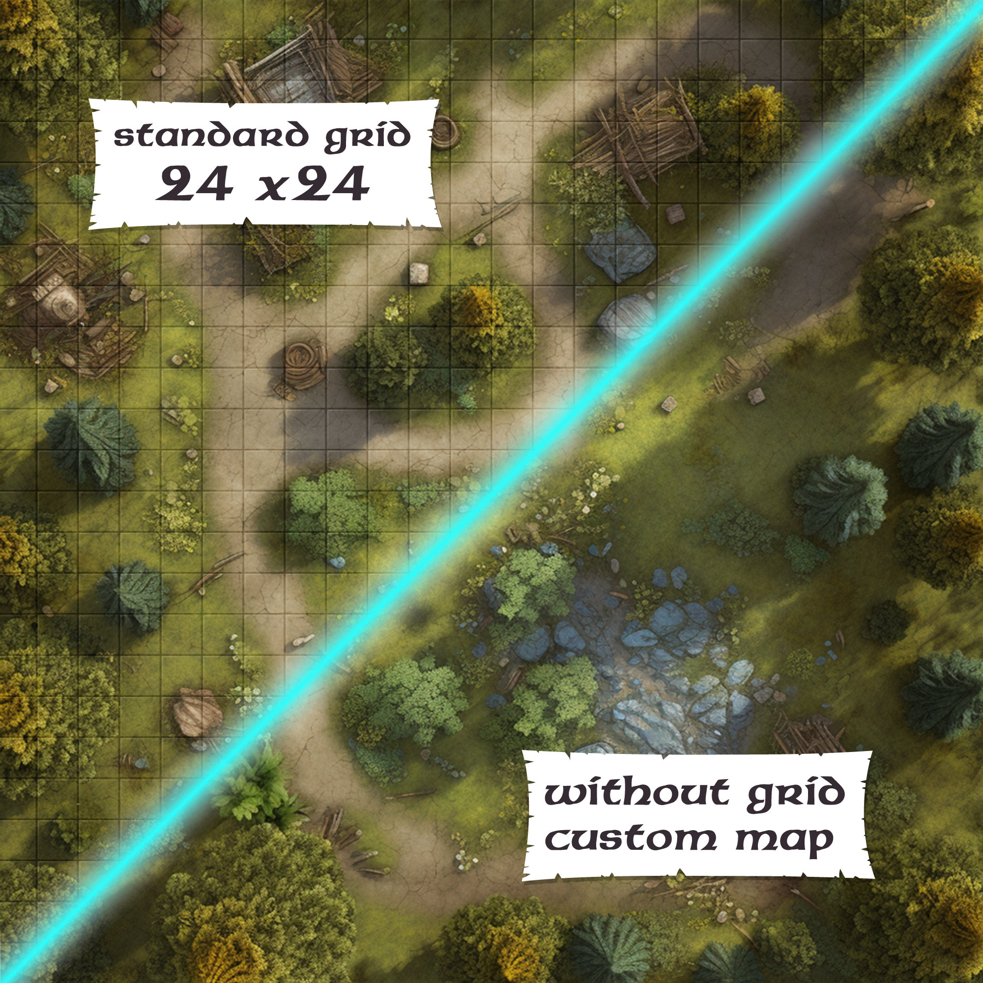 Forest Map Battle Map Dnd Battle Map Fantasy Battlemap - Etsy