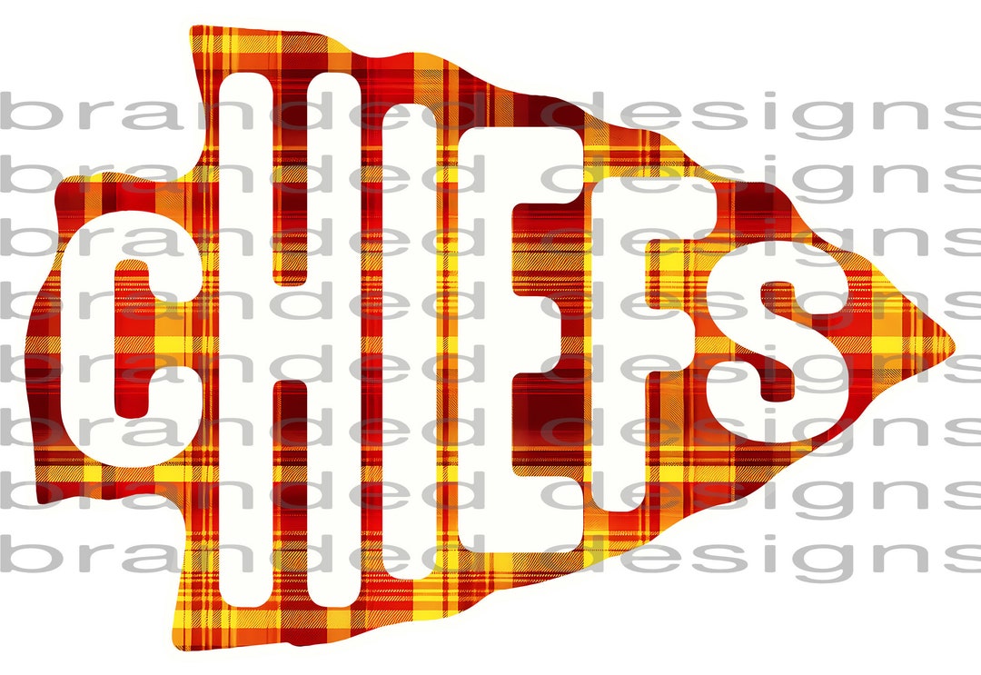 Chiefs Plaid Arrow Digital Design PNG File - Etsy