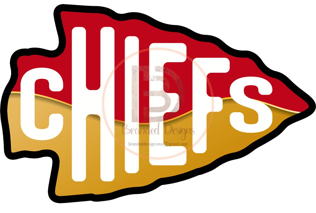 Chiefs Arrowhead Red Yellow White PNG JPG Digital Download KC - Etsy