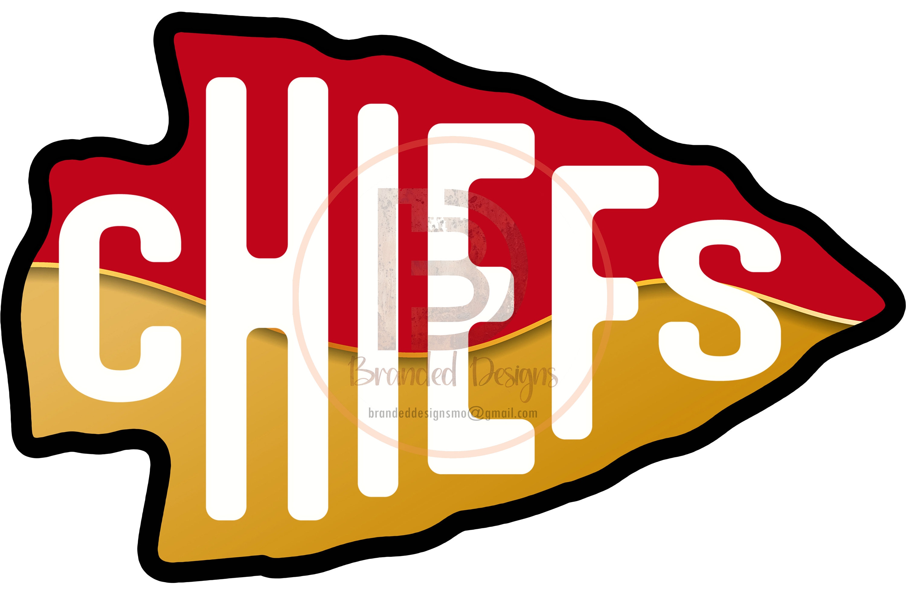 Chiefs Arrowhead Red Yellow White PNG JPG Digital Download KC - Etsy