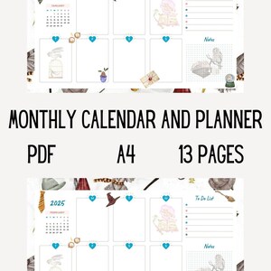 Monthly Calendar and Planner for Kids - Etsy