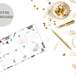 Monthly Calendar and Planner for Kids - Etsy