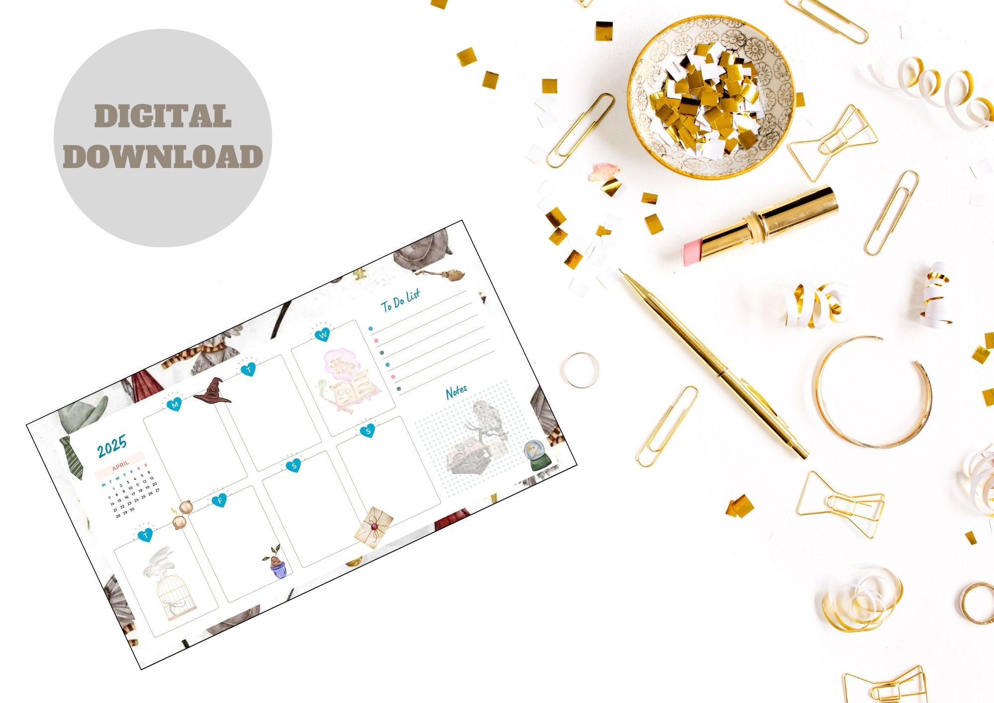 Monthly Calendar and Planner for Kids - Etsy