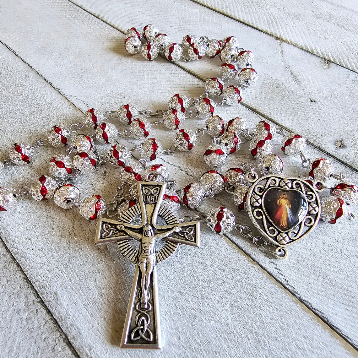 Divine Mercy Chaplet, Divine Mercy Rosary, Rosary Beads, Jesus Divine ...