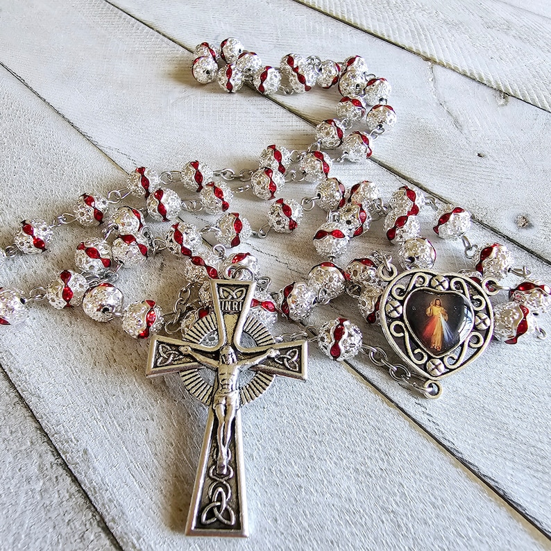 Divine Mercy Chaplet, Divine Mercy Rosary, Rosary Beads, Jesus Divine ...