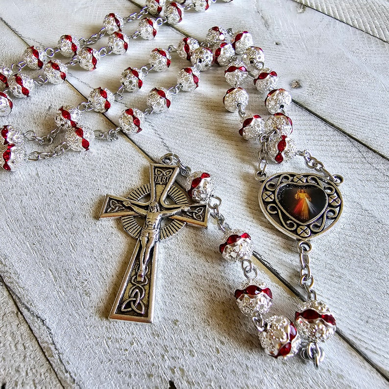 Divine Mercy Chaplet, Divine Mercy Rosary, Rosary Beads, Jesus Divine ...