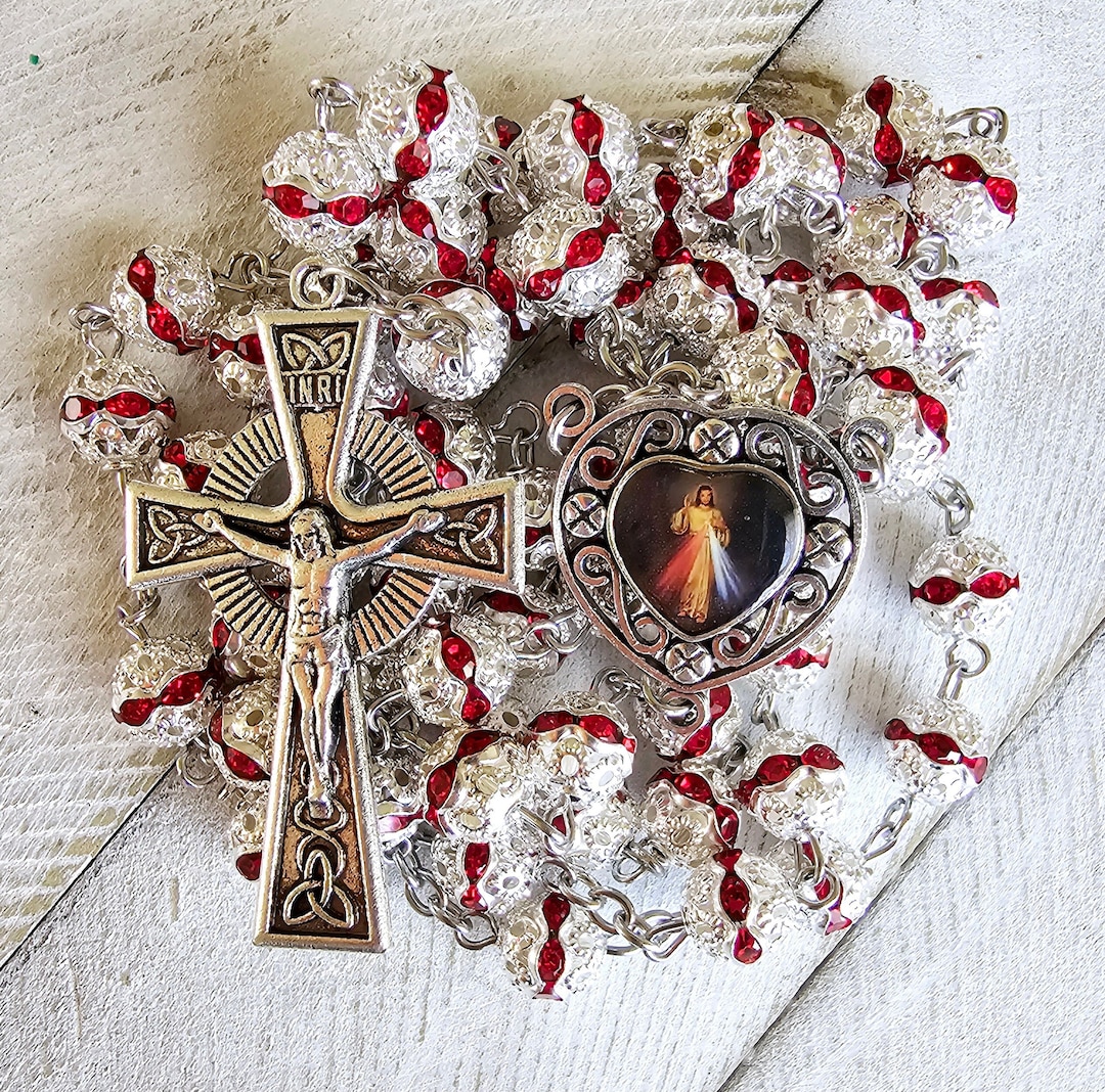 Divine Mercy Chaplet, Divine Mercy Rosary, Rosary Beads, Jesus Divine ...