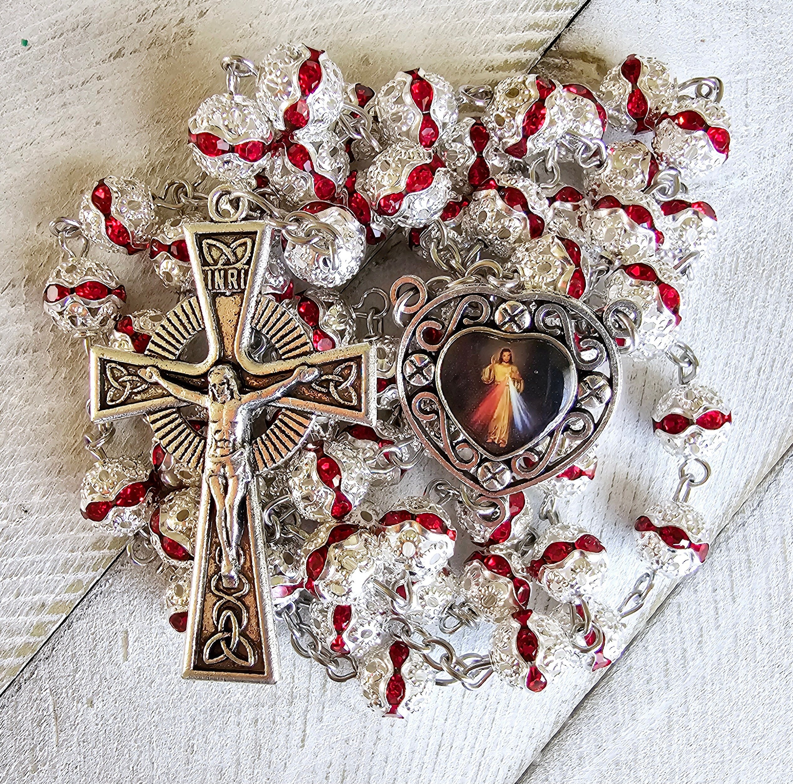 Divine Mercy Chaplet, Divine Mercy Rosary, Rosary Beads, Jesus Divine ...
