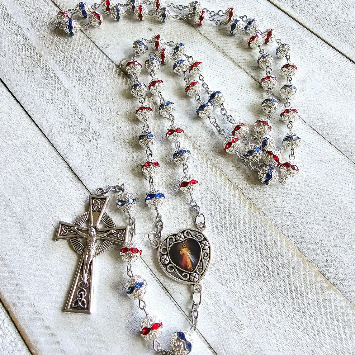 Divine Mercy Chaplet, Divine Mercy Rosary, Rosary Beads, Jesus Divine ...