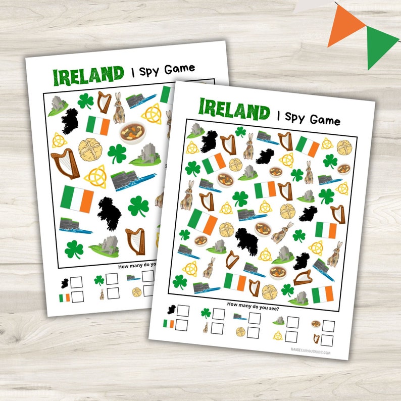 Ireland Activity Printables for Kids Ireland St. Patrick's Day ...