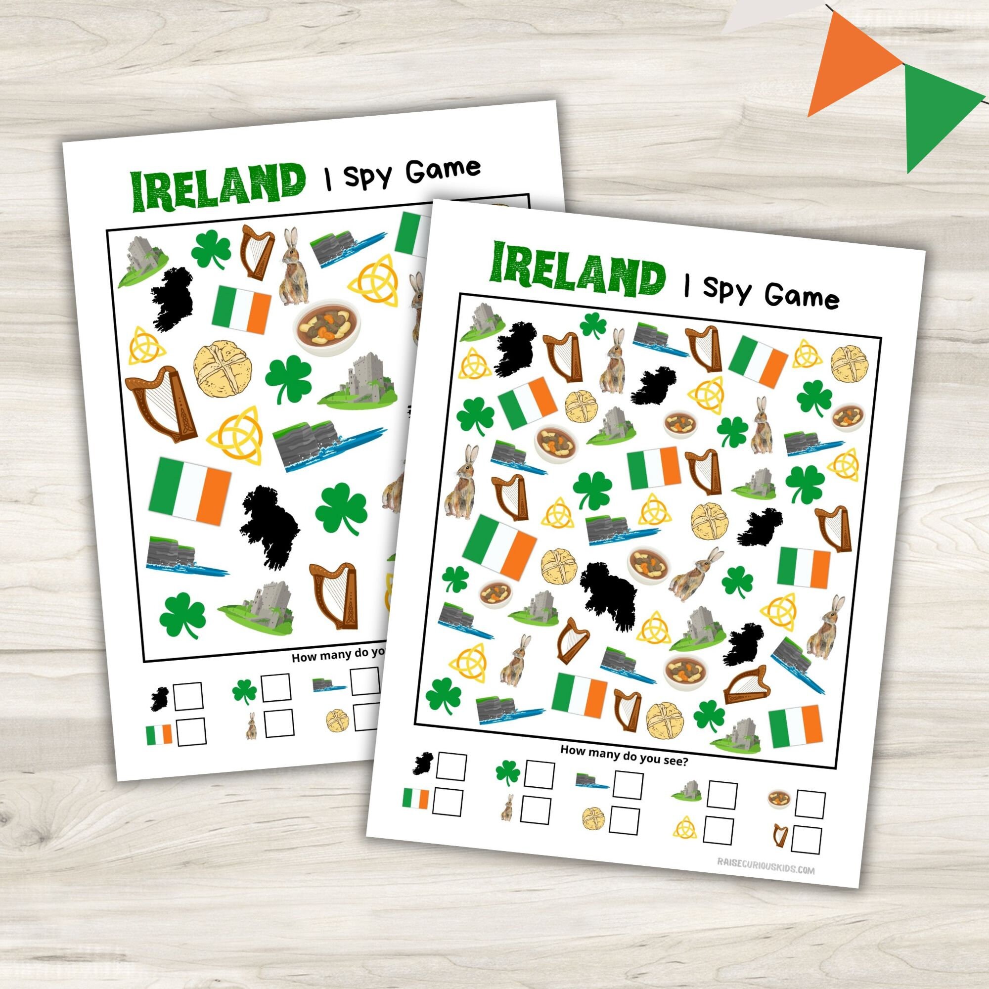Ireland Activity Printables for Kids Ireland St. Patrick's Day ...