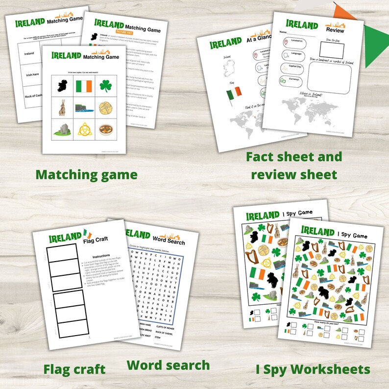 Ireland Activity Printables for Kids Ireland St. Patrick's Day ...