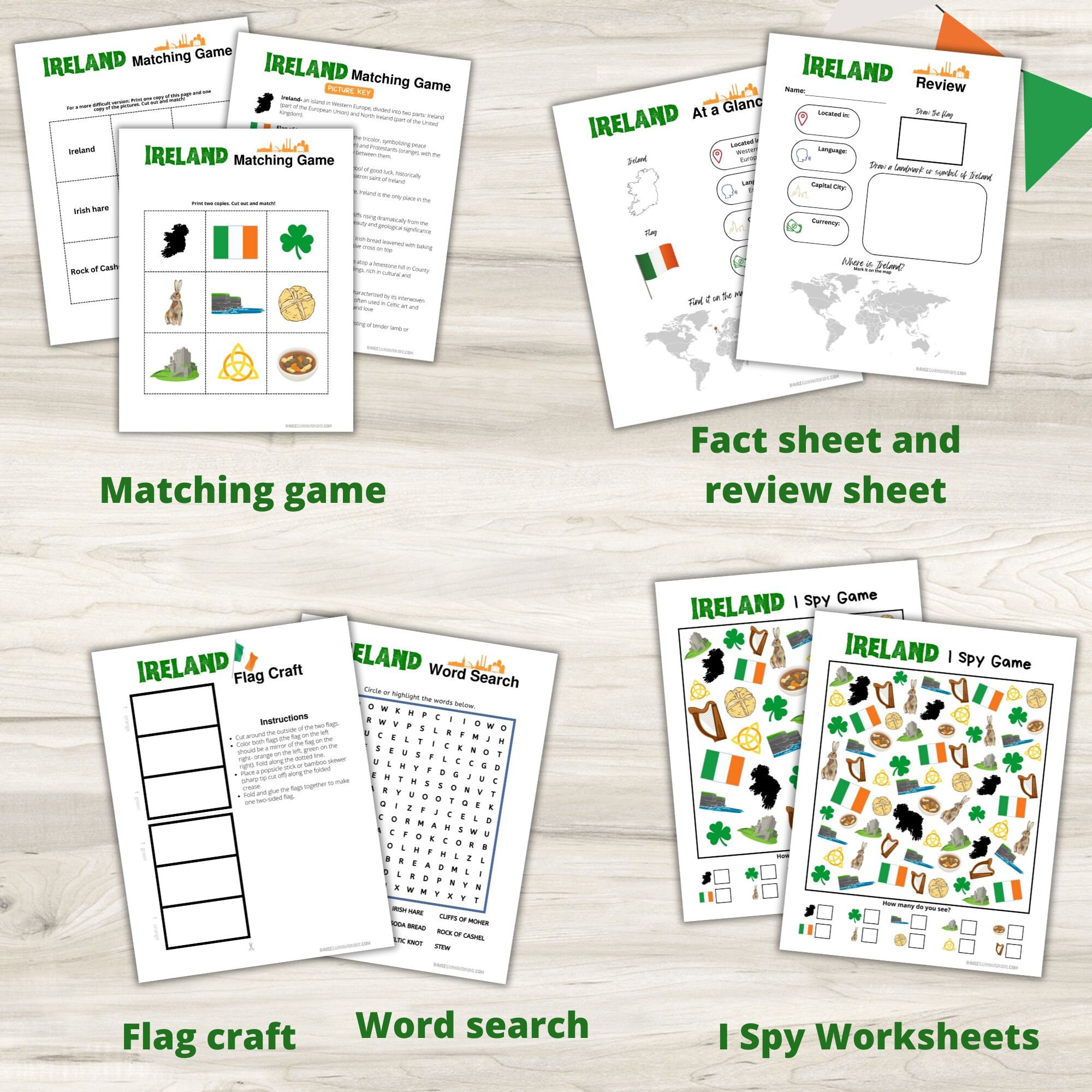 Ireland Activity Printables for Kids Ireland St. Patrick's Day ...