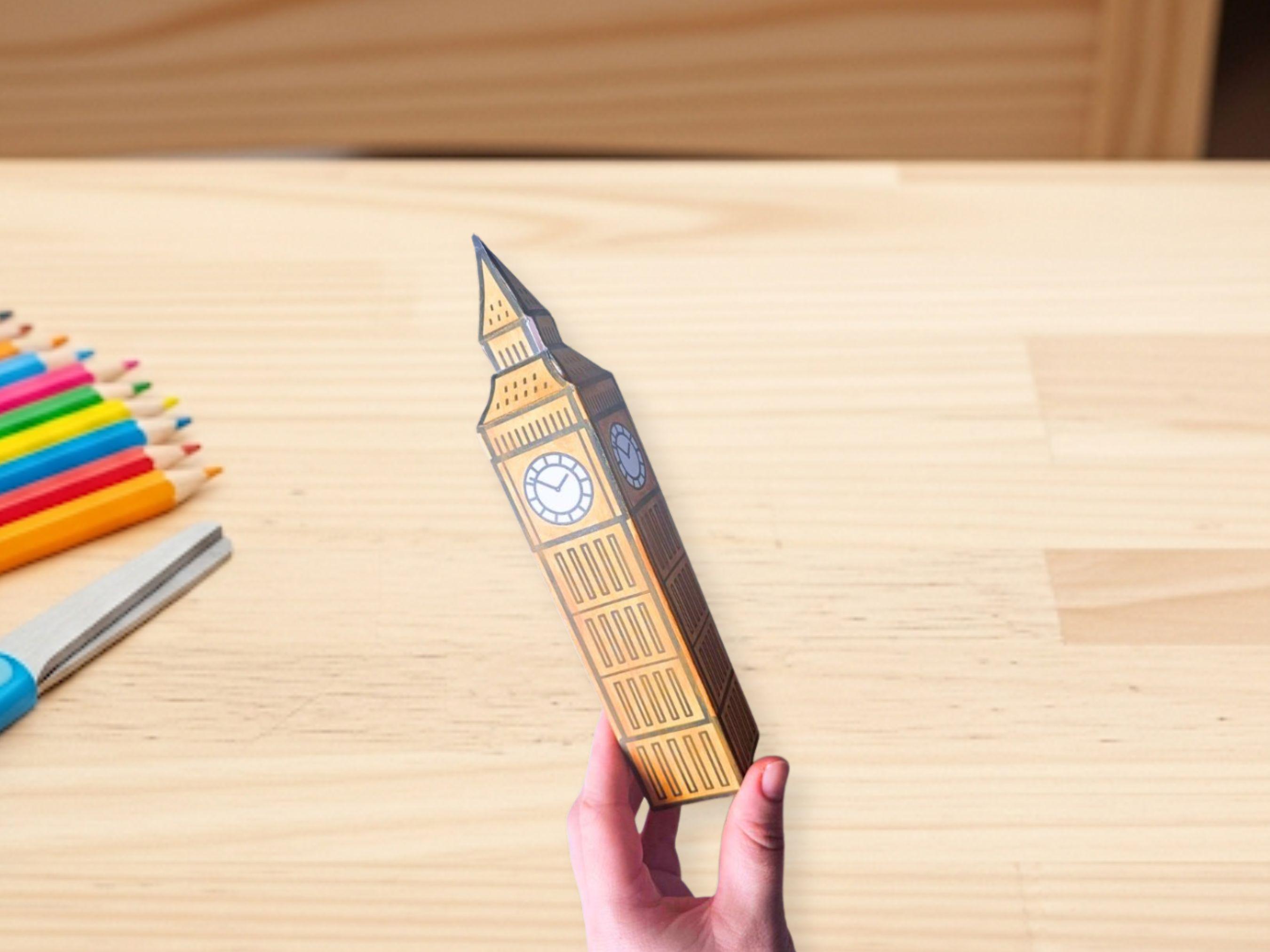 Big Ben 3D Craft- England London UK Crafts for Kids- Around the World ...