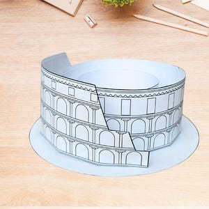 Colosseum 3D Craft, Italy Craft for Kids, Around the World Learning ...