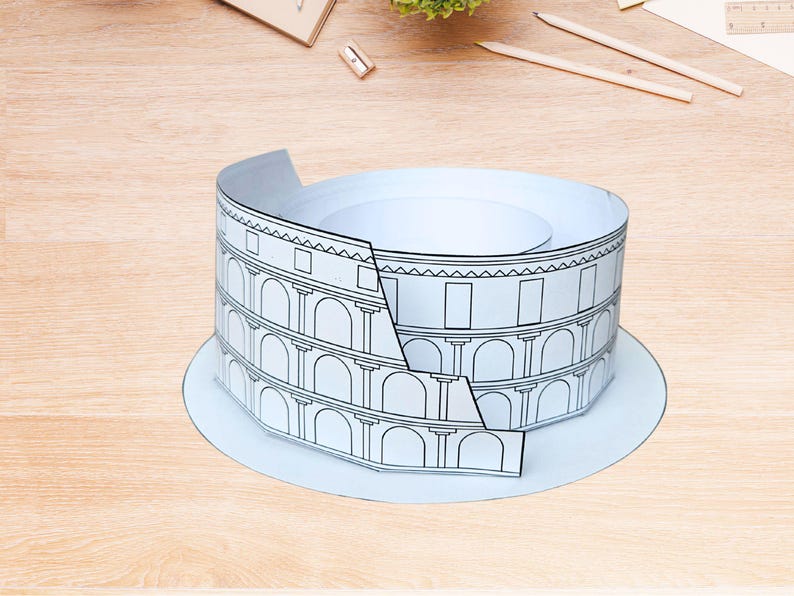 Colosseum 3D Craft, Italy Craft for Kids, Around the World Learning ...