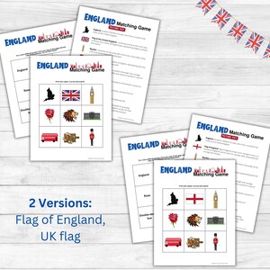 England Activity Printables for Kids- England I Spy Game, England ...