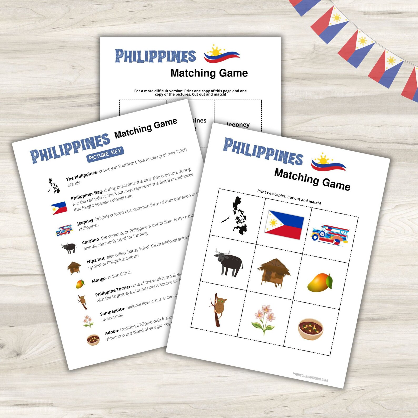 Philippines Activity Printables for Kids Philippines I Spy Game ...