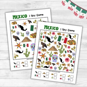 Mexico Activity Printables for Kids, Cultural Around the World Learning ...