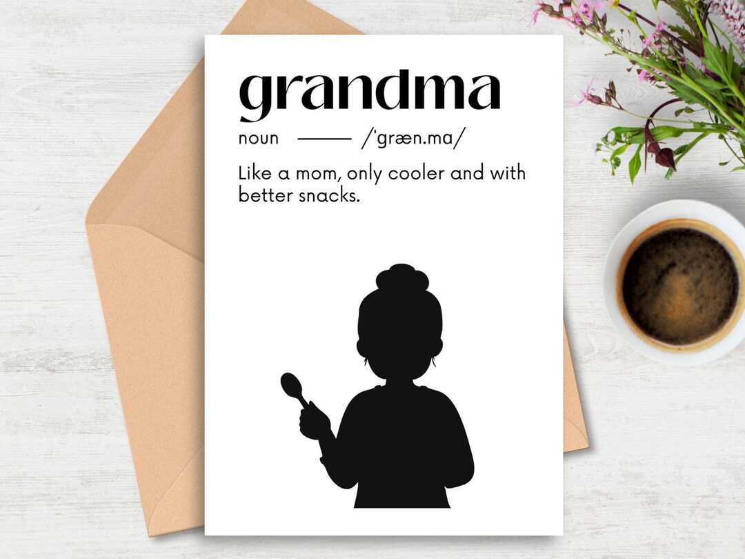 Grandma Mother's Day Card, Funny Grandma Birthday Card From Grandkids ...