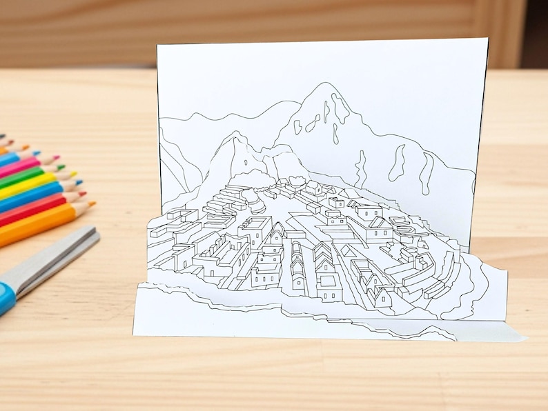 Machu Picchu 3D Craft, Peru Craft for Kids, Around the World Learning ...