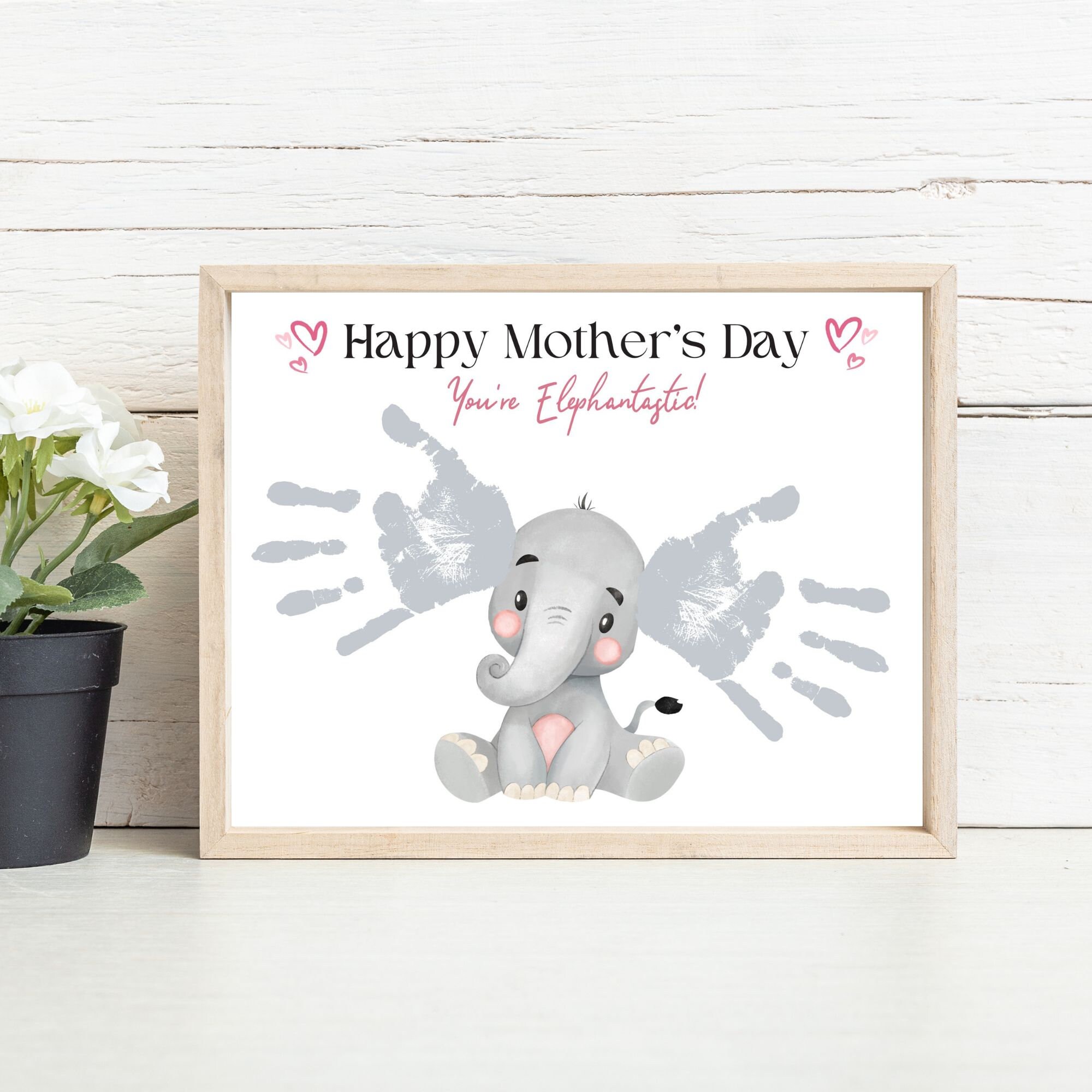 Mother's Day Handprint Art DIY Kids Craft for Mom, Grandma Mother's Day ...