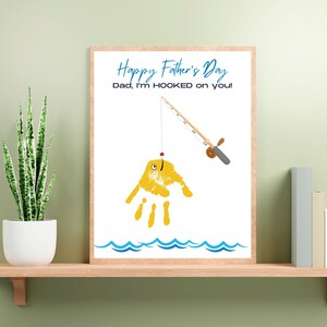 Father's Day Handprint Art Bundle, Printable Templates, Gift From Kids ...