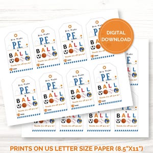 PE Teacher Appreciation Tag, Editable Gym Teacher Thank You Tag ...